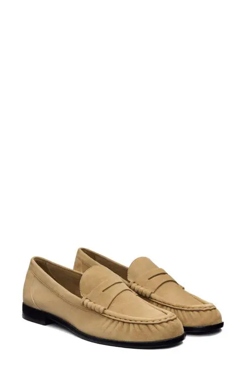 REFORMATION Francine Ruched Loafer - Hazel Suede