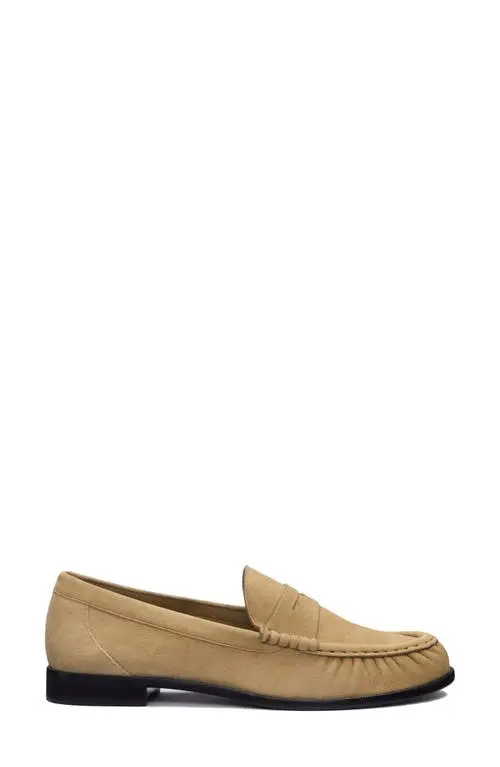 REFORMATION Francine Ruched Loafer - Hazel Suede