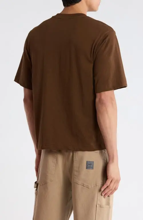 SANTO STUDIO Italia Drappo Boxy Fit Cotton Graphic T-shirt - Brown