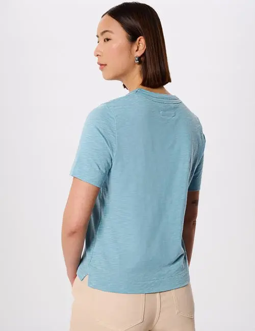 Whistles Rosa Double Trim T-shirt - Blue
