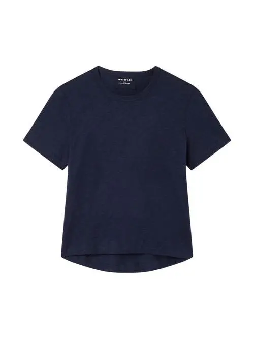 Whistles Emily Ultimate Short Sleeve T-shirt - Navy