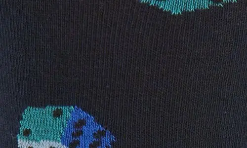 Paul Smith Dice Cotton Blend Dress Socks - Navy