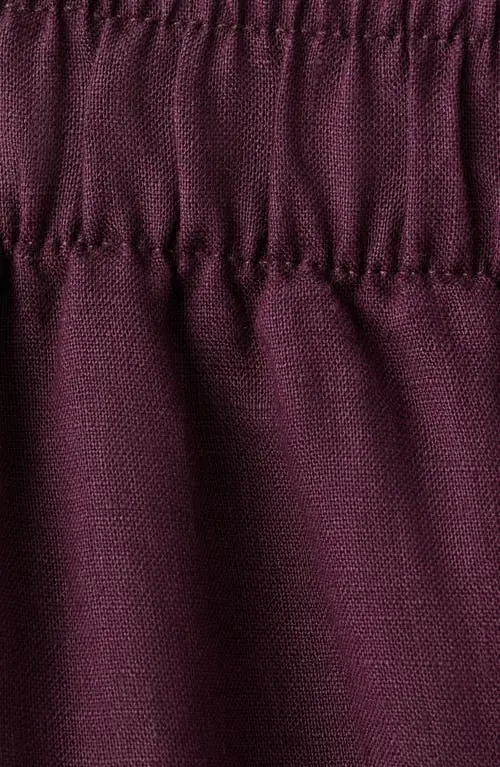 Mango Straight-leg Linen Blend Pants