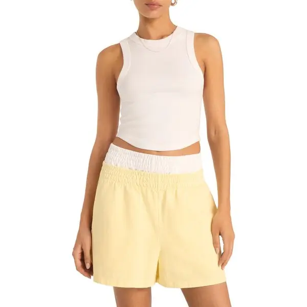 Vitamin A® Daybreak Essential Crop Tank - White