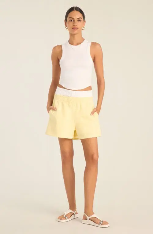 Vitamin A® Daybreak Essential Crop Tank - White