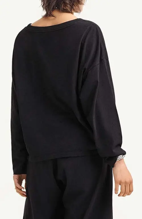 Vitamin A® Relaxed Fit Cotton-blend Sweatshirt - Black