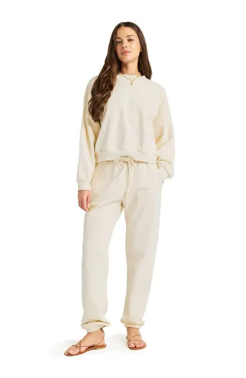Vitamin A® Classic Cotton Sweatpants - Cream