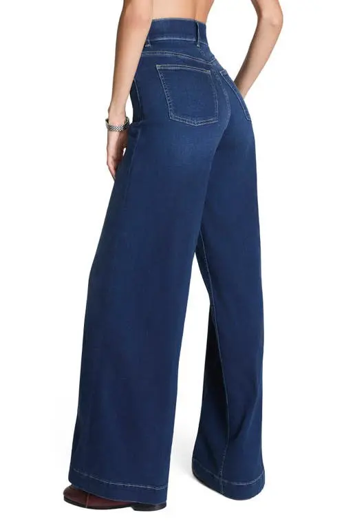 Spanx Everywear High Waist Wide Leg Jeans - Rinse
