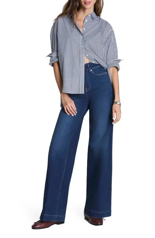 Spanx Everywear High Waist Wide Leg Jeans - Rinse