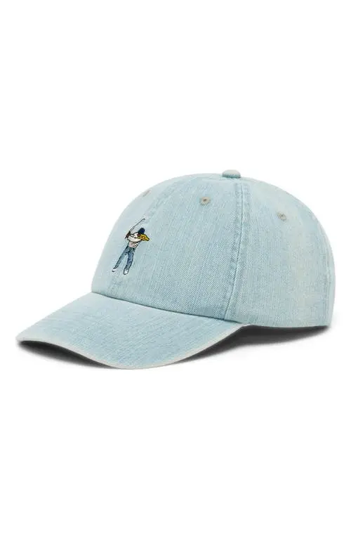 EASTSIDE GOLF Swingman Embroidered Denim Dad Baseball Cap - Indigo