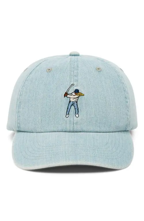 EASTSIDE GOLF Swingman Embroidered Denim Baseball Cap - Indigo