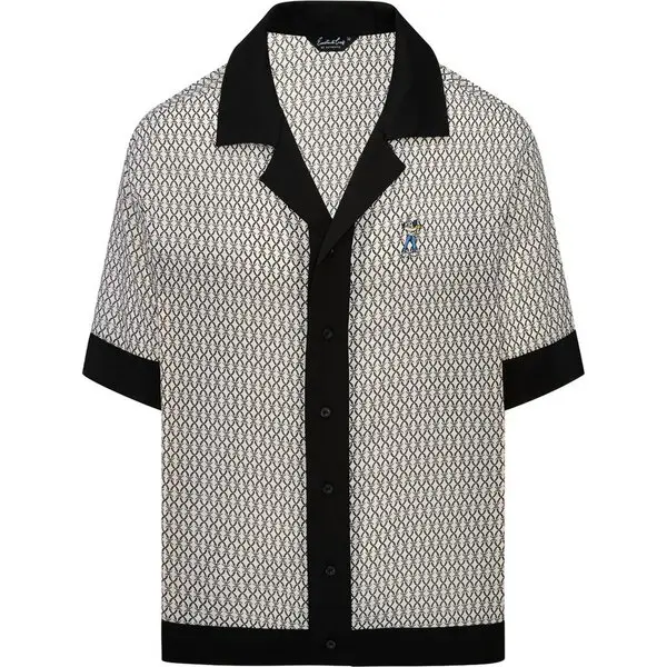 EASTSIDE GOLF Cabana Camp Shirt - White/black