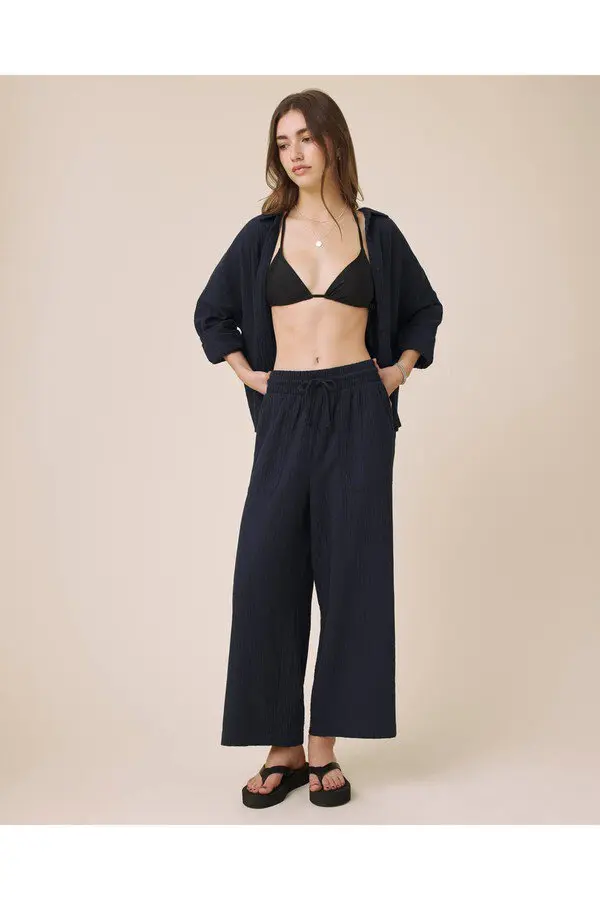 Splendid Ava Gauze Pant - Black