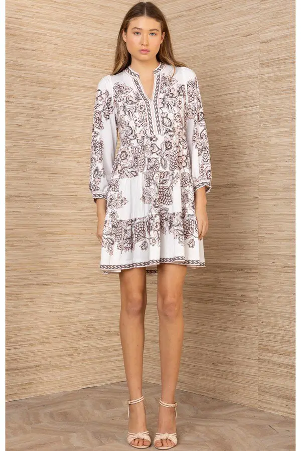 Hale Bob Demelza Jersey Dress - Brown / Neutral
