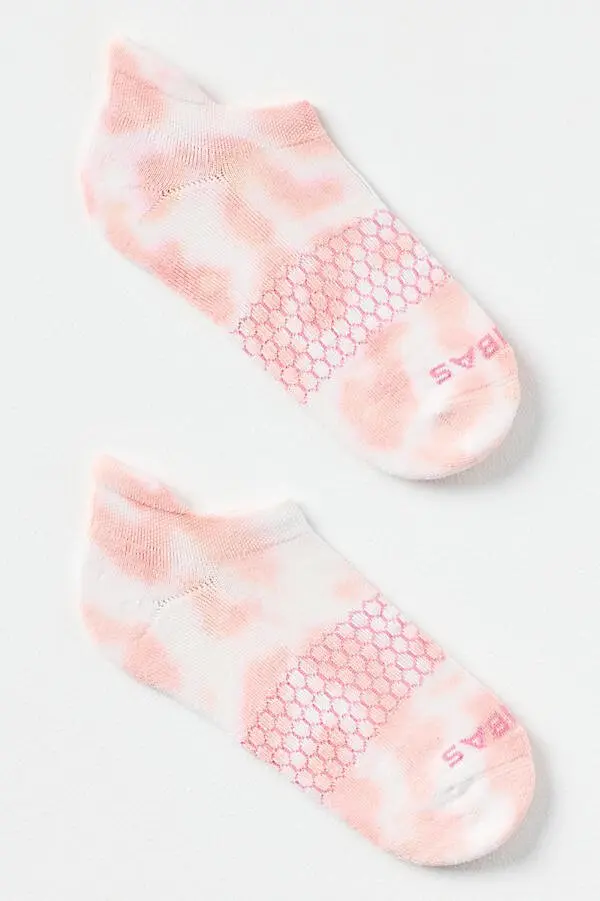 BOMBAS Tie-dye Ankle Socks - Shell Pink