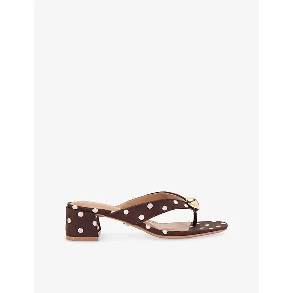 Carvela Sorano Woven Block-heel Sandals - Brown