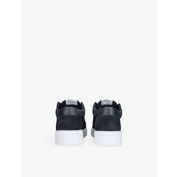CLEENS Luxor Suede And Mesh Trainers - Navy
