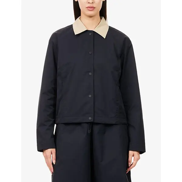 On Woven Jacket With Contrast Collar