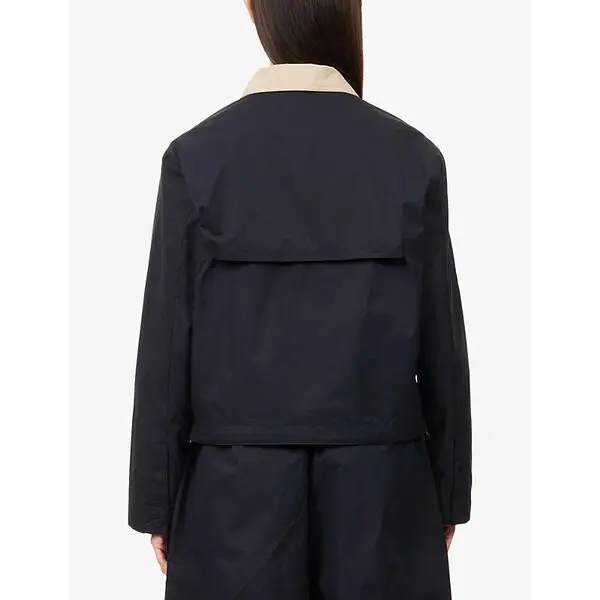 On Woven Jacket With Contrast Collar