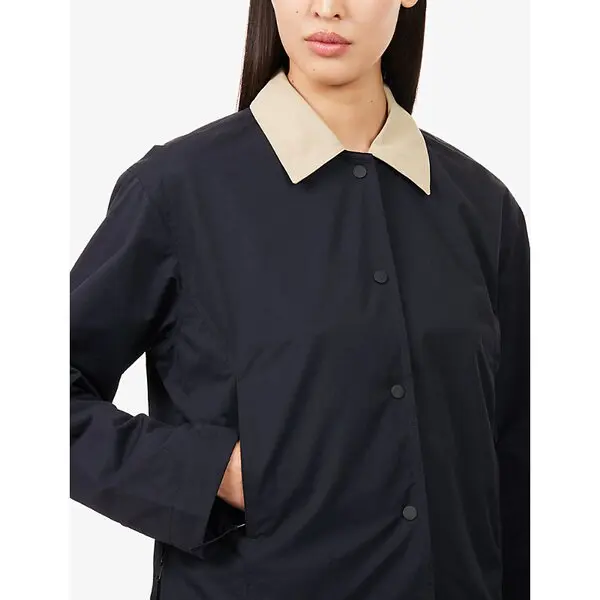 On Woven Jacket With Contrast Collar