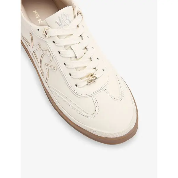 Kurt Geiger Leena Leather Trainers - White/comb