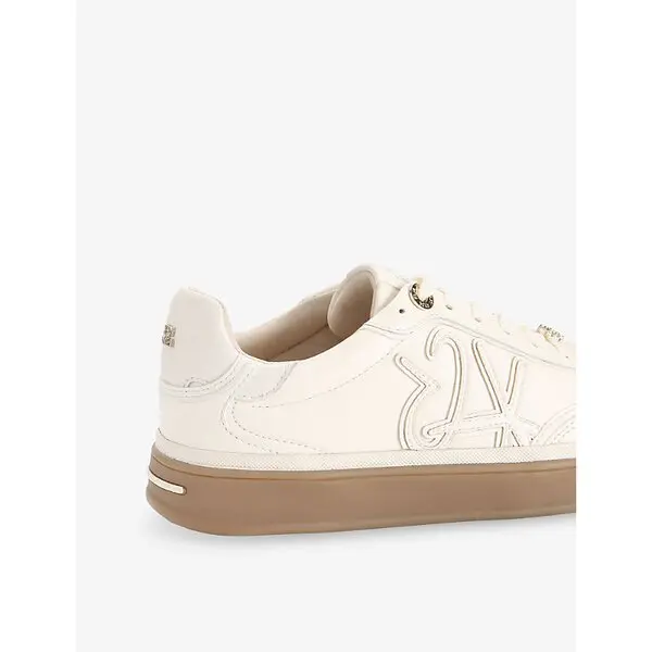 Kurt Geiger Leena Leather Trainers - White/comb