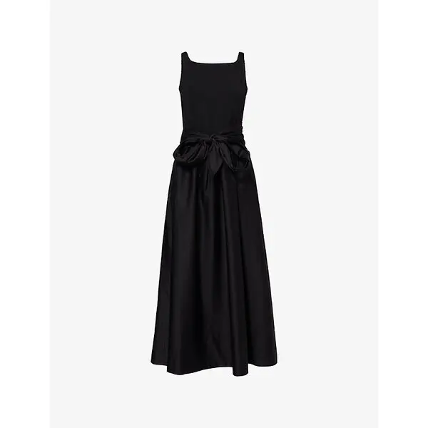 ME+EM Square-neck Sleeveless Maxi Dress