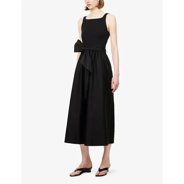 ME+EM Square-neck Sleeveless Maxi Dress