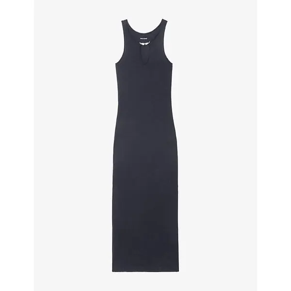 Zadig&Voltaire Tiffania Wings-brooch Maxi Dress