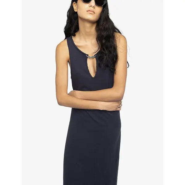Zadig&Voltaire Tiffania Wings-brooch Maxi Dress