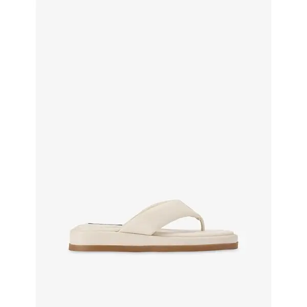 Steve Madden Faux-leather Sandals - White/comb