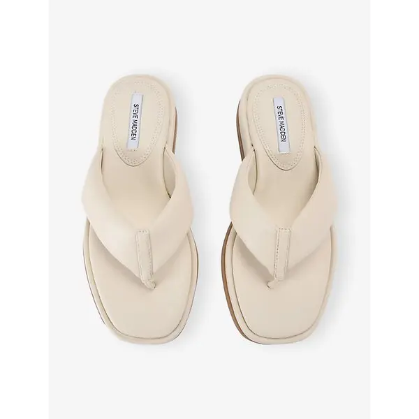 Steve Madden Faux-leather Sandals - White/comb