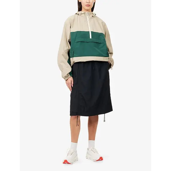 On Zendaya X" Half-zip Color-block Anorak Jacket - Kasha