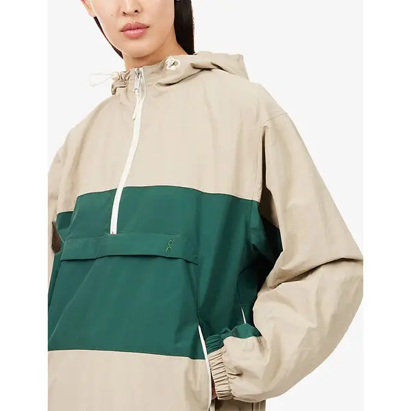 On Zendaya X" Half-zip Color-block Anorak Jacket - Kasha