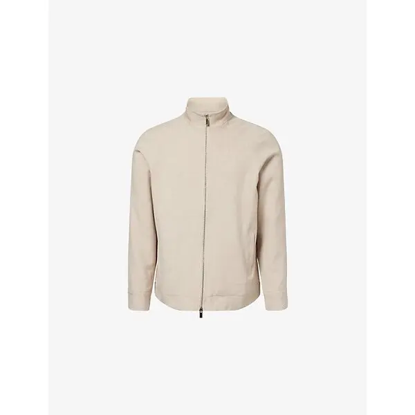 NOBL Vincent Zip-up Woven Jacket - Beige