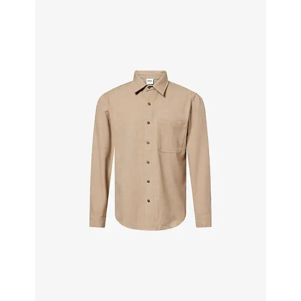 NOBL Julian Tailored Woven Shirt - Greige