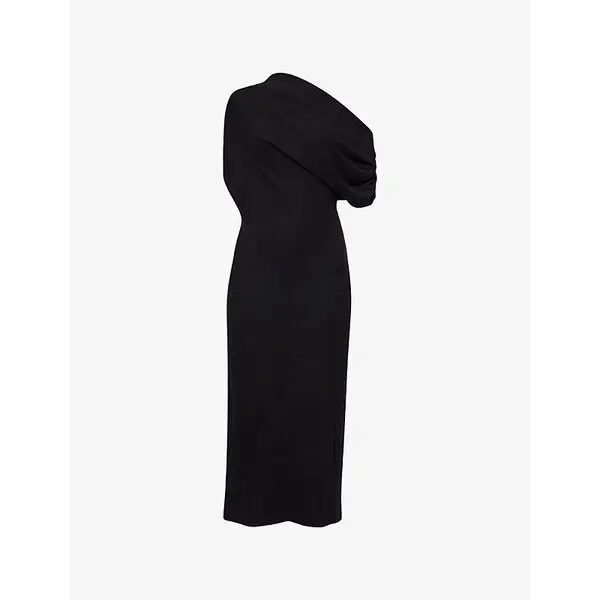 REFORMATION Iris Asymmetric Knit Midi Dress