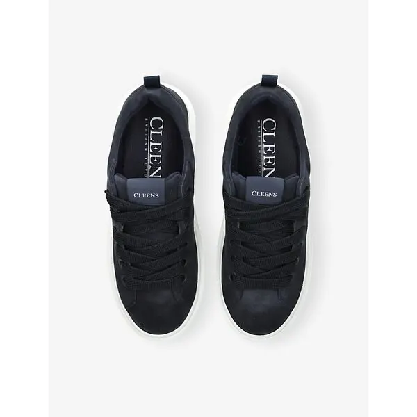 CLEENS Ace Suede Trainers - Navy