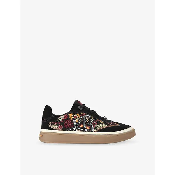 Kurt Geiger Leena Suede Trainers - Black