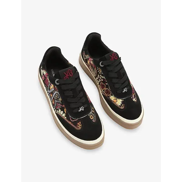 Kurt Geiger Leena Suede Trainers - Black