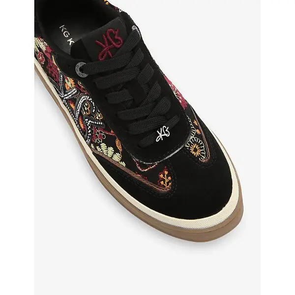 Kurt Geiger Leena Suede Trainers - Black