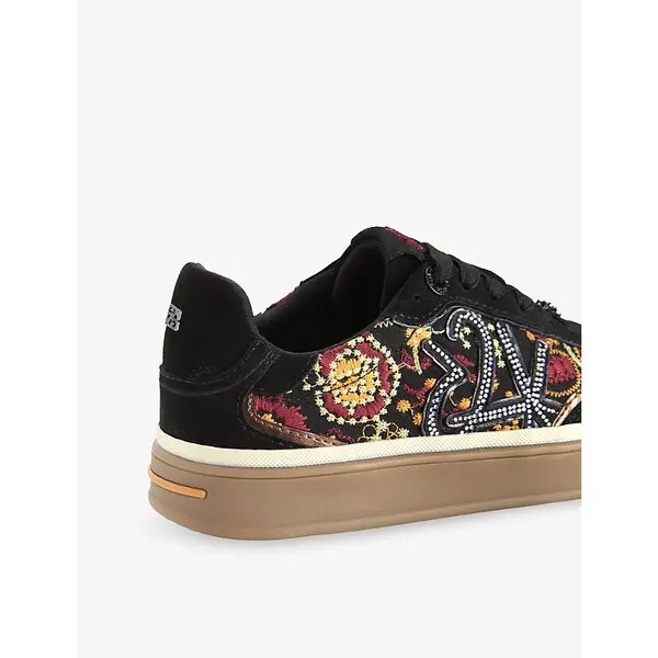 Kurt Geiger Leena Suede Trainers - Black