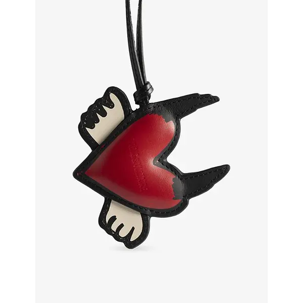 Zadig&Voltaire Devilish Heart Leather Bag Charm