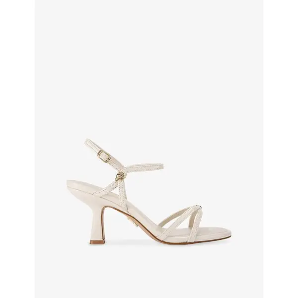 Steve Madden Posy Faux-leather Heeled Sandals - White