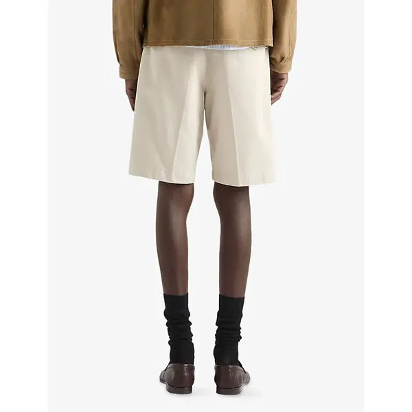 Prada Relaxed-fit Cotton Bermuda Shorts