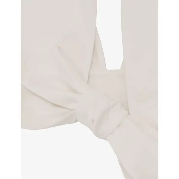 REISS Simone Tie-back Cropped Top