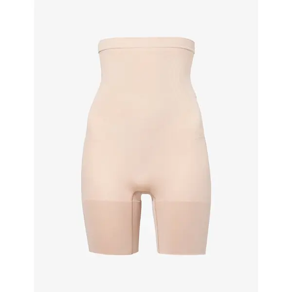 Spanx Sculpt High-waist Mid-thigh Shorts - Chai