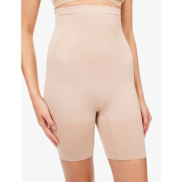 Spanx Sculpt High-waist Mid-thigh Shorts - Chai