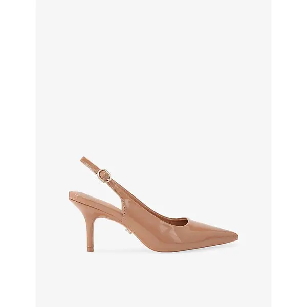 Carvela Spirit Faux-leather Slingbacks - Beige