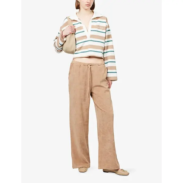 4TH & RECKLESS Sophie Rugby Stretch-cotton Top